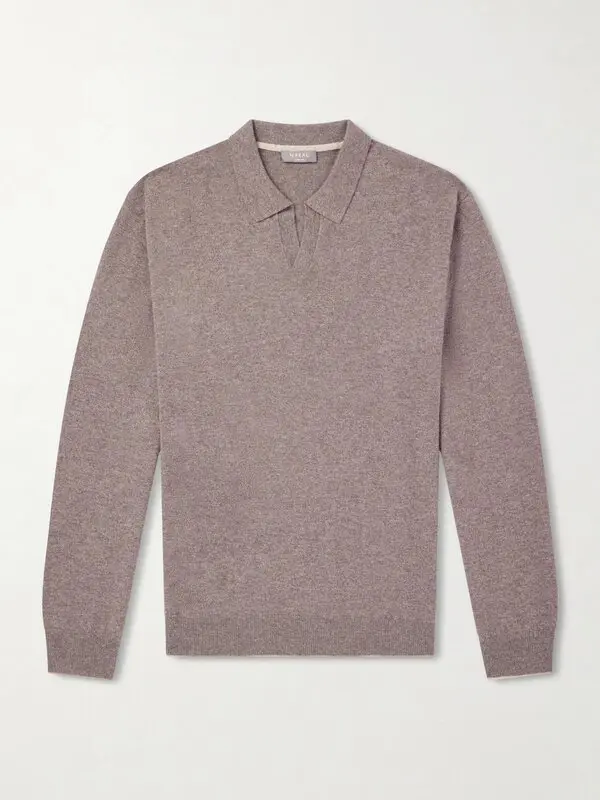 N.peal Sloane Organic Cashmere Polo Shirt