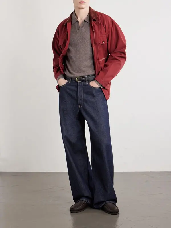 N.peal Sloane Organic Cashmere Polo Shirt