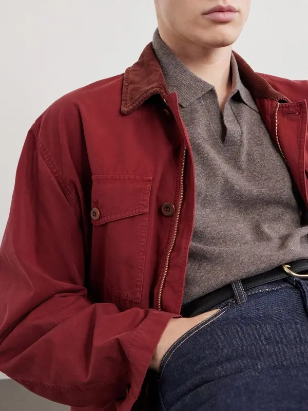 N.peal Sloane Organic Cashmere Polo Shirt