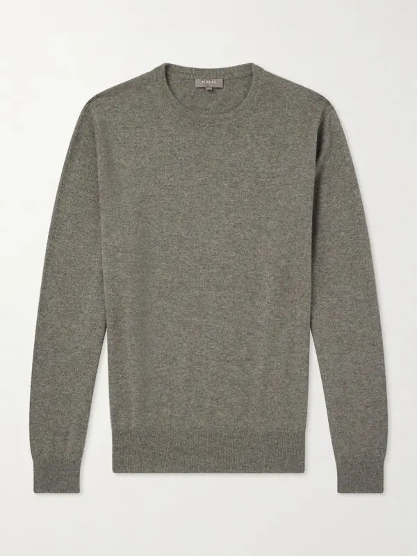 N.peal Oxford Cashmere Sweater - Brown