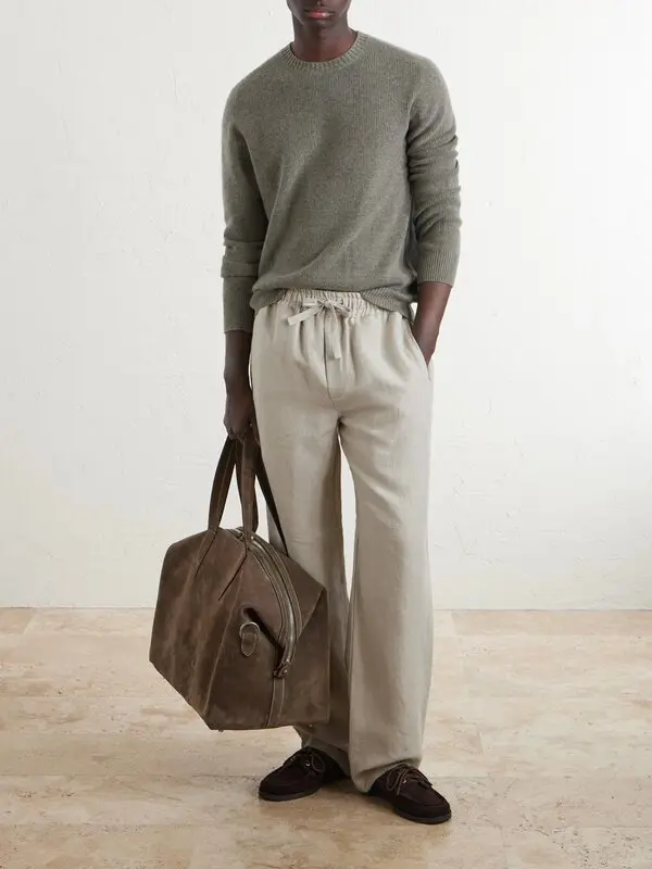 N.peal Classic Cashmere Crew Neck Sweater - Brown
