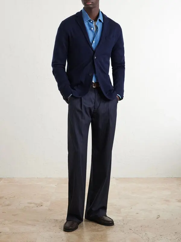 N.peal Cashmere And Silk-blend Shawl Collar Cardigan