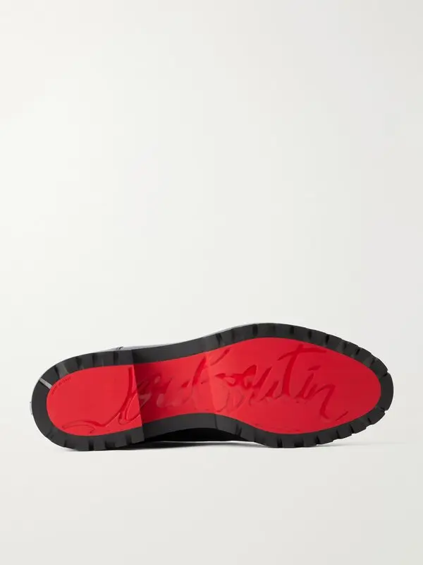 CHRISTIAN LOUBOUTIN Trapman Leather Lace-up Boots