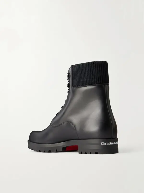 CHRISTIAN LOUBOUTIN Trapman Leather Lace-up Boots