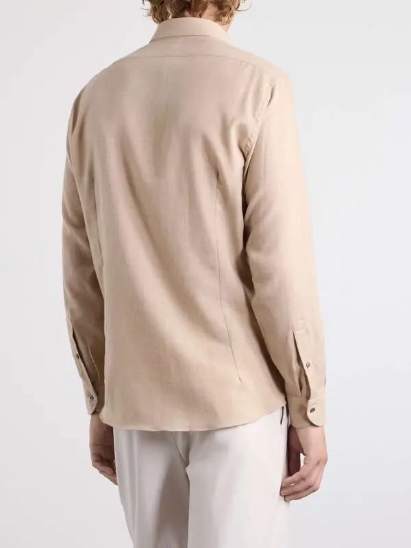 Caruso Cotton And Cashmere-blend Shirt