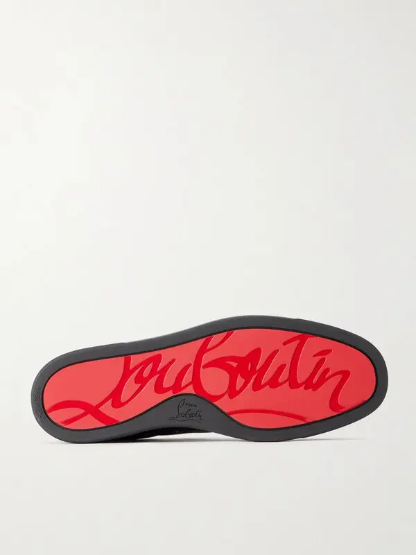 CHRISTIAN LOUBOUTIN Retero Leather Sneakers - Black
