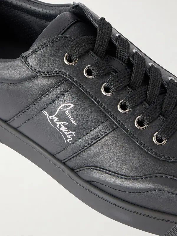 CHRISTIAN LOUBOUTIN Retero Leather Sneakers - Black
