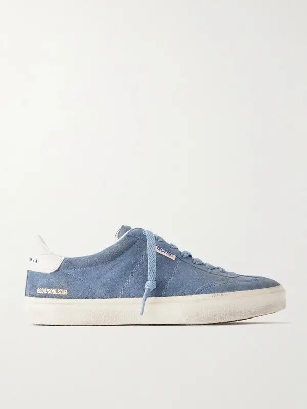 GOLDEN GOOSE Soul Star Suede Sneakers - Blue