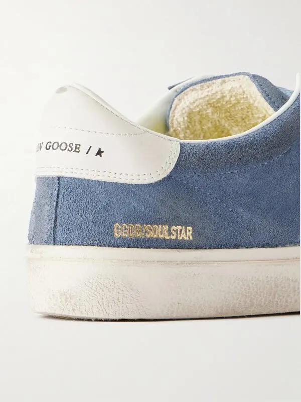 GOLDEN GOOSE Soul Star Suede Sneakers - Blue