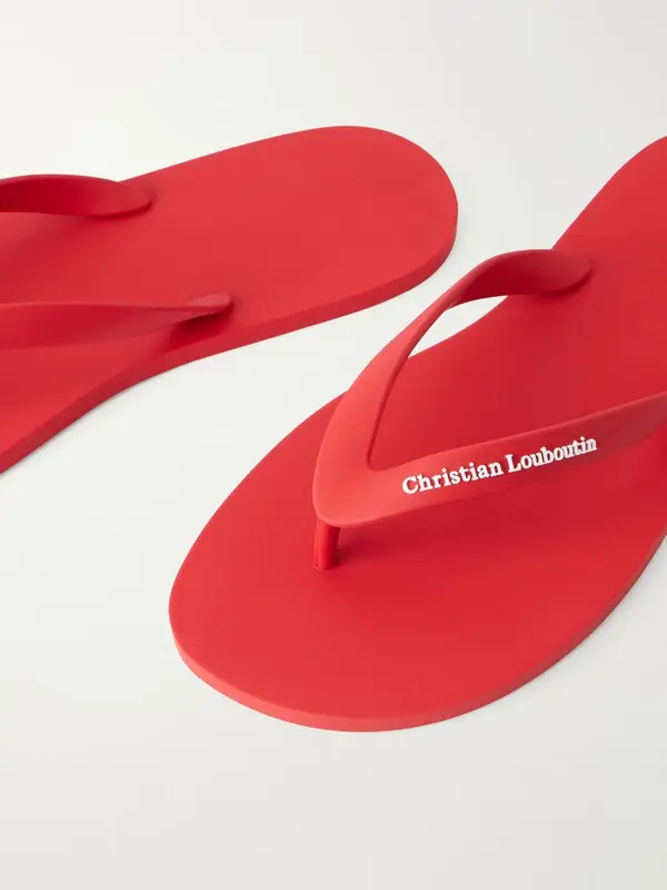 CHRISTIAN LOUBOUTIN Rubber Flip Flops