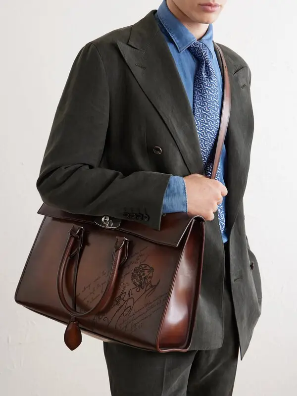 Berluti Venezia Leather Briefcase