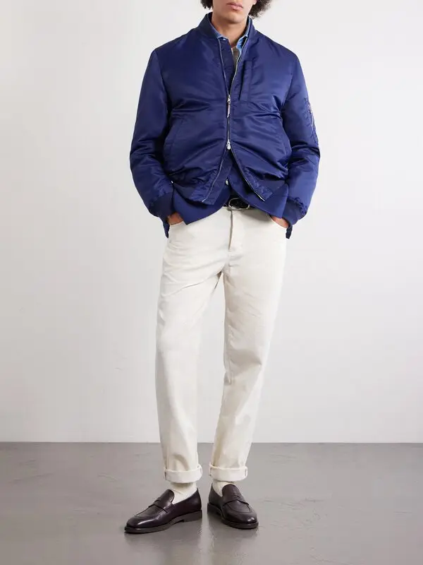 Brunello Cucinelli Padded Shell Bomber Jacket