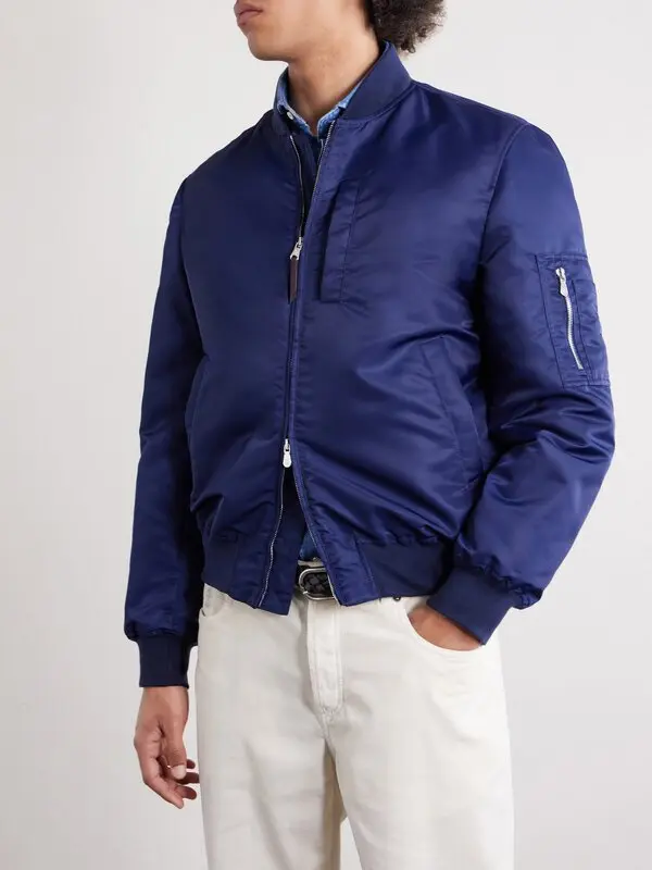 Brunello Cucinelli Padded Shell Bomber Jacket