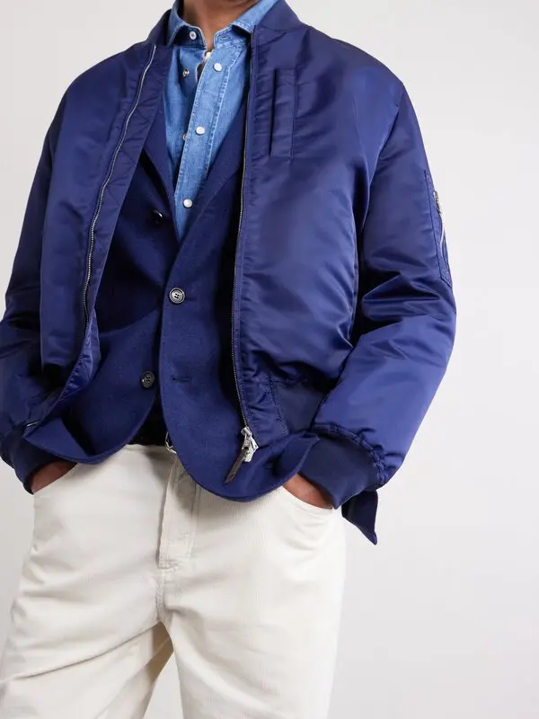 Brunello Cucinelli Padded Shell Bomber Jacket