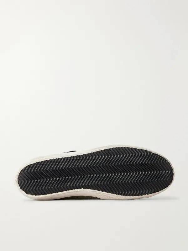 GOLDEN GOOSE Super-star Distressed Suede Sneakers - Green