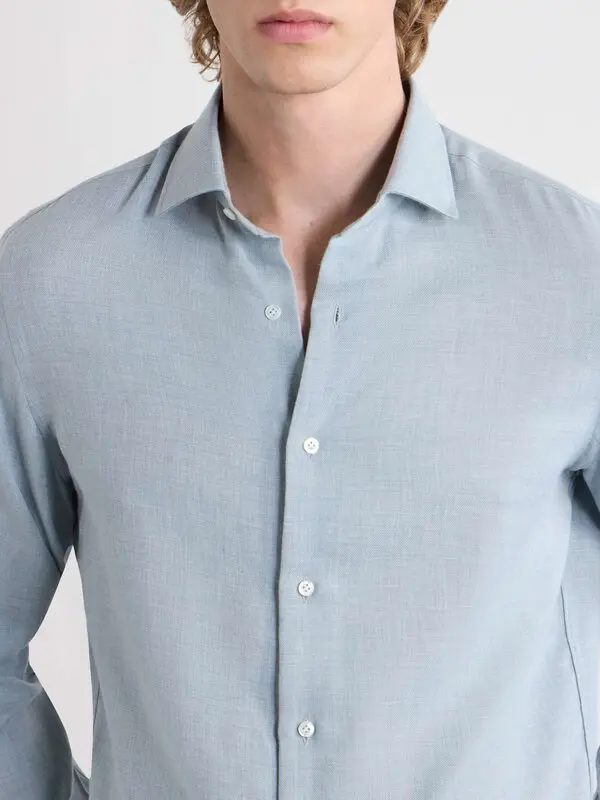 Caruso Cotton And Cashmere-blend Shirt
