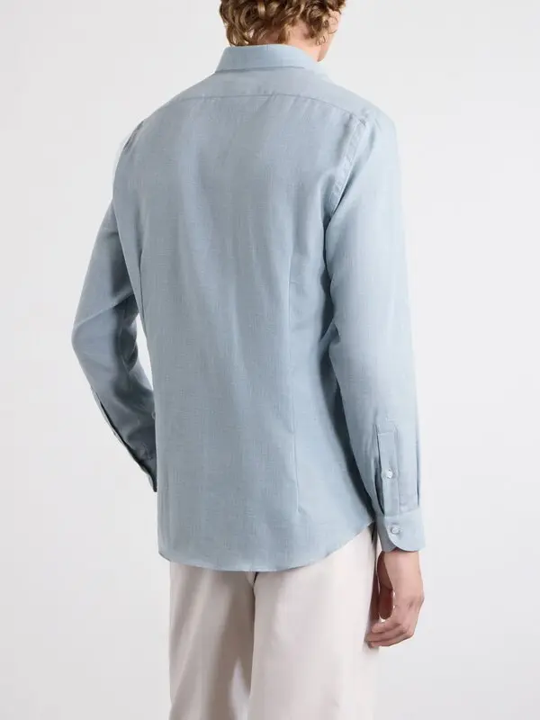 Caruso Cotton And Cashmere-blend Shirt