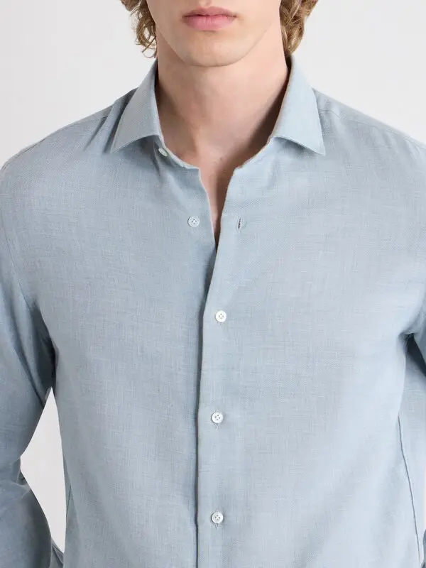 Caruso Cotton And Cashmere-blend Shirt