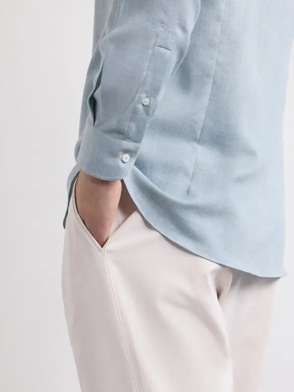 Caruso Cotton And Cashmere-blend Shirt