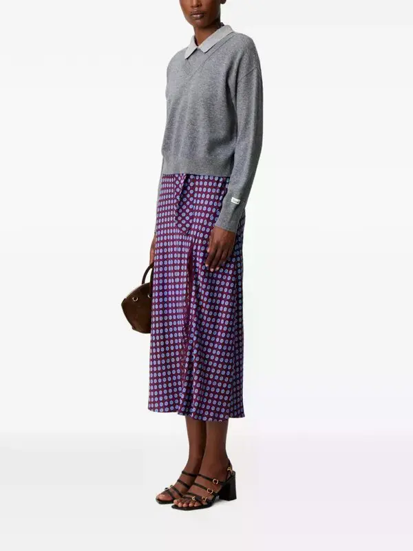 Claudie Pierlot Layered-effect V-neck Sweatshirt