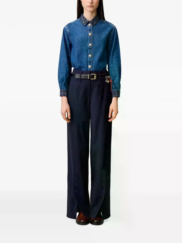 Claudie Pierlot Wool Blend Tailored Trousers