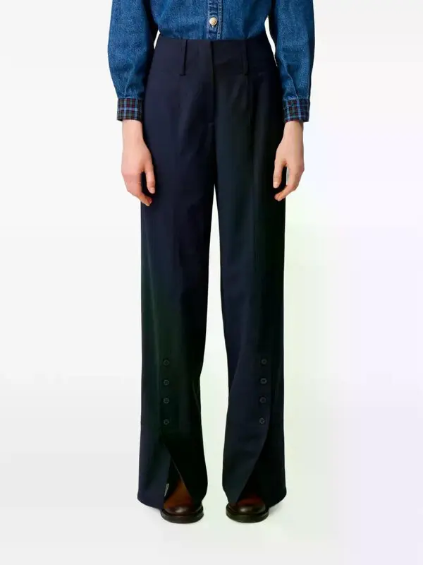 Claudie Pierlot Wool Blend Tailored Trousers