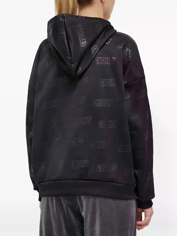 Adidas All-over Logo Print Hoodie