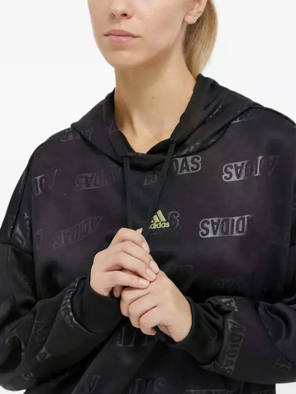 Adidas All-over Logo Print Hoodie