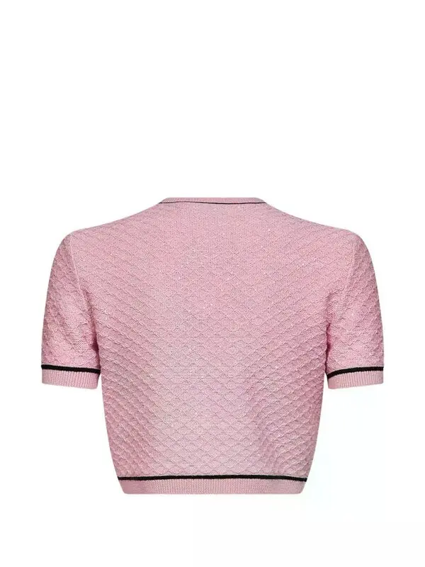 SELF-PORTRAIT Sequin-embellished Floral Button Blouse