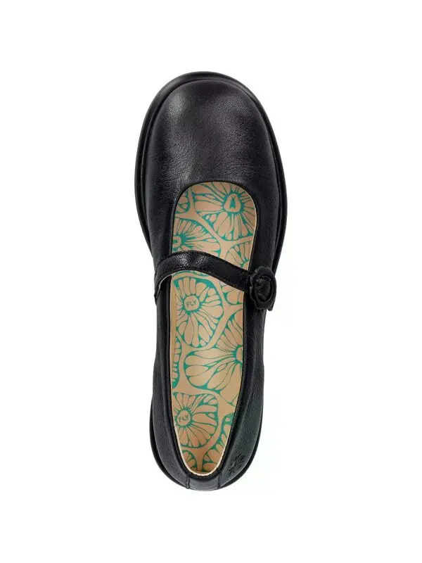 Fly London Buckle-fastening Leather Ballet Flats