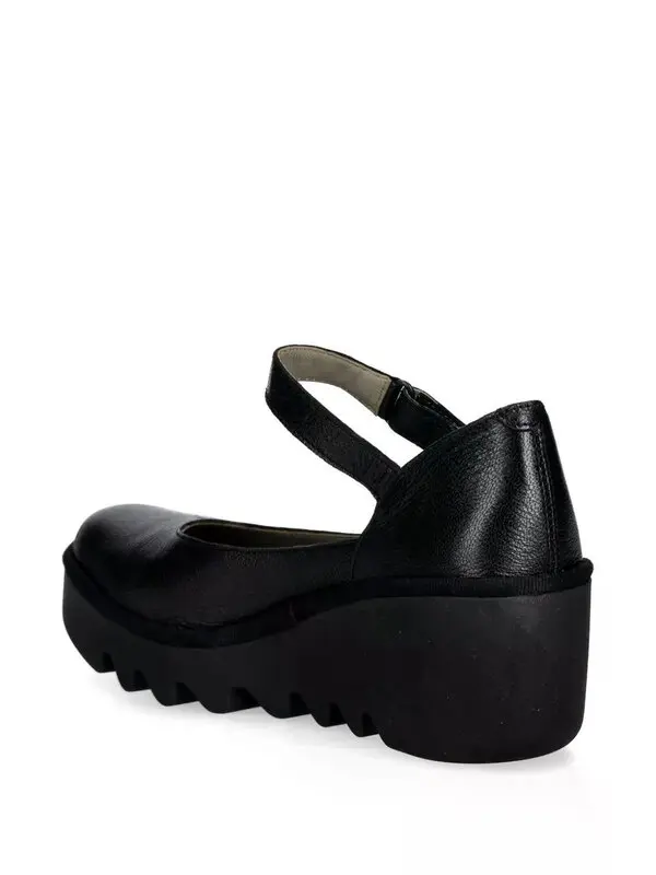 Fly London Wedge Heel Touch-strap Pumps