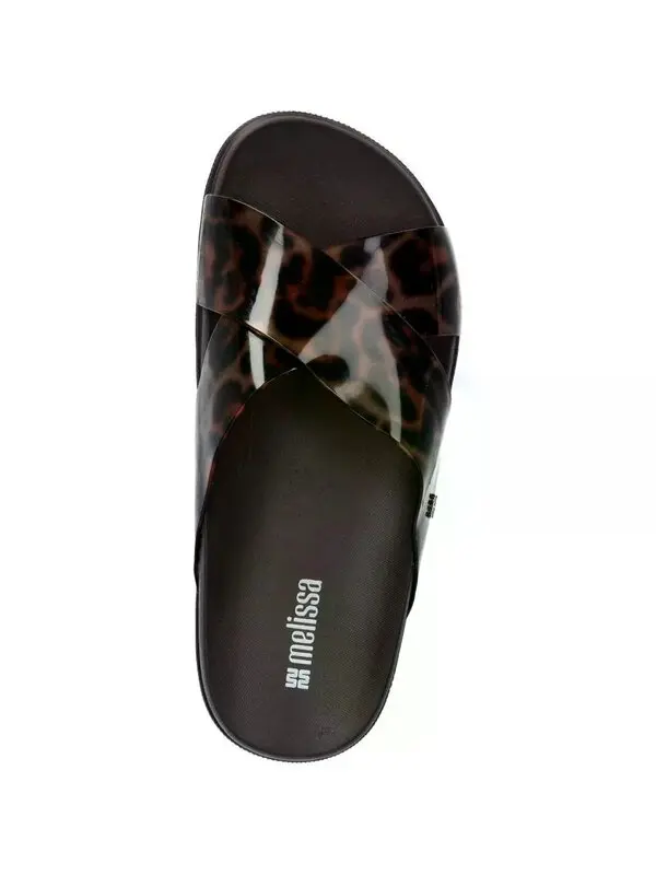 Melissa Leopard-print Crossover Sandals