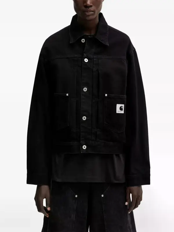 Carhartt Work In Progress Belmar Logo-patch Denim Jacket