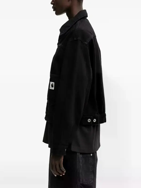 Carhartt Work In Progress Belmar Logo-patch Denim Jacket