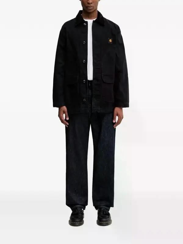 Carhartt Work In Progress Prescott Corduroy-collar Logo-patch Jacket