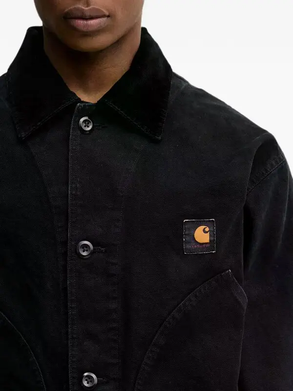 Carhartt Work In Progress Prescott Corduroy-collar Logo-patch Jacket