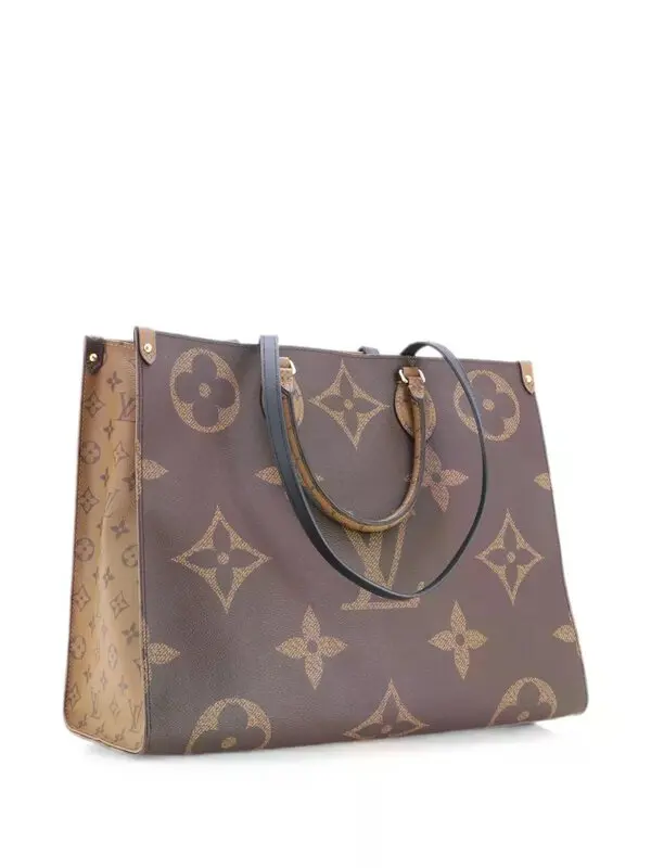 LOUIS VUITTON Giant Monogram Reverse Onthego Gm Tote Bag - Brown