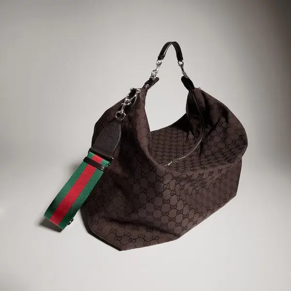 Gucci Brera Large Crossbody Bag Gg Canvas