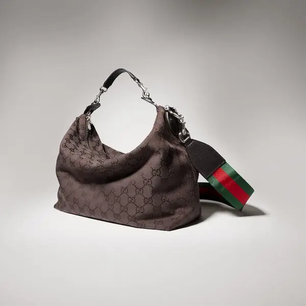 Gucci Brera Medium Crossbody Bag Gg Canvas