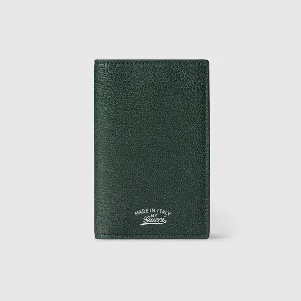 Gucci Lira Card Case Leather - Green