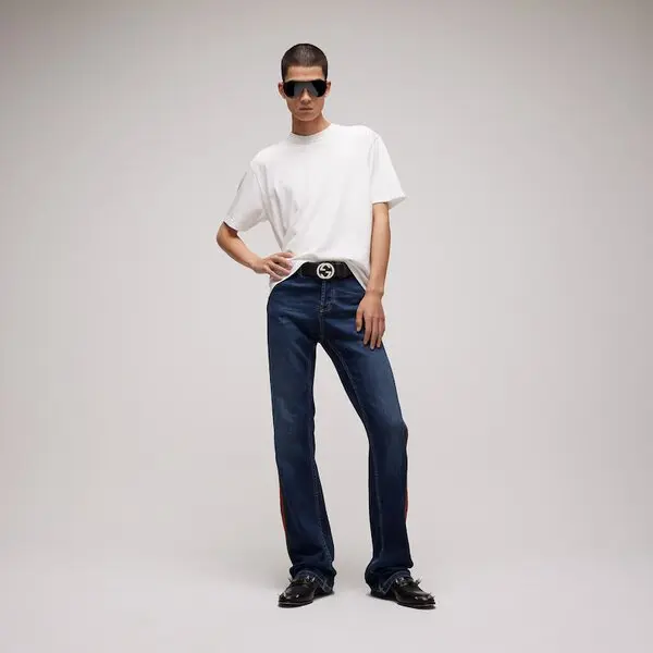 Gucci Cotton Silk Jersey T-shirt With Embroidery