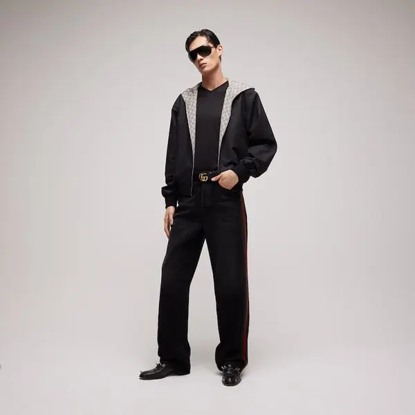 Gucci Reversible Cotton Canvas Zip Jacket