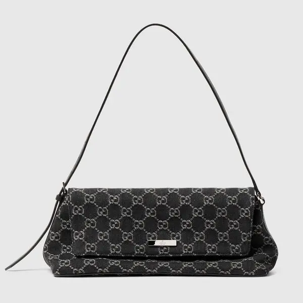 Gucci Madison Medium Shoulder Bag Fabric - Black