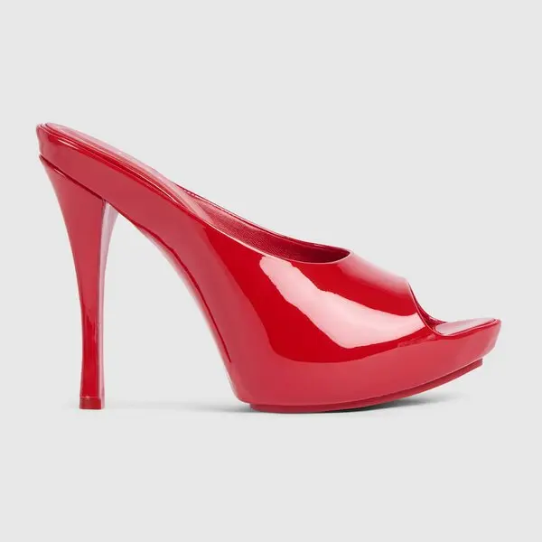 Gucci Stiletto Platform Slide Leather