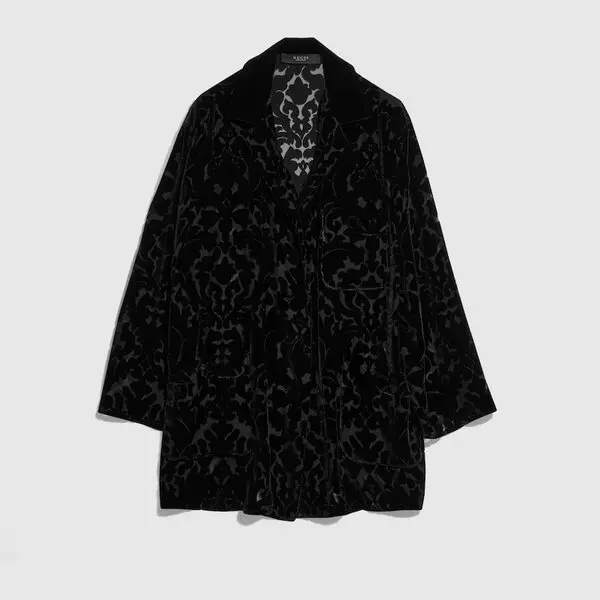 Gucci Floral Devoré Velour Shirt Ready-to-wear - Black