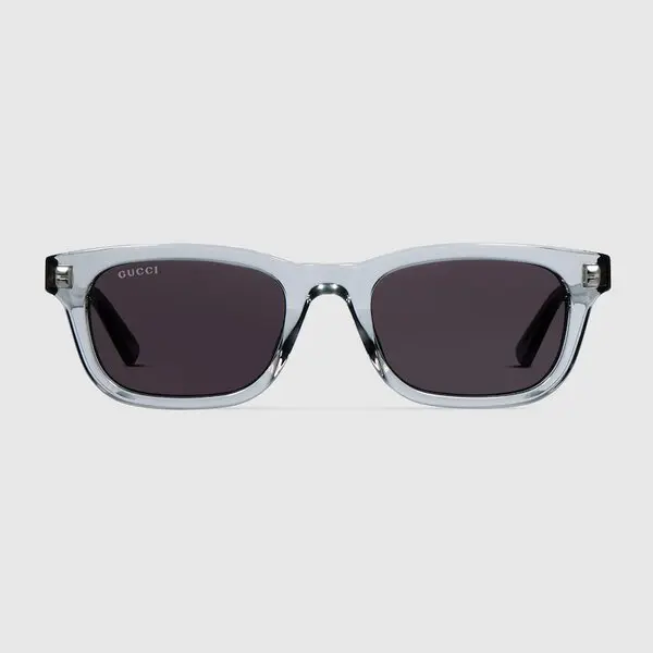 Gucci Rectangular-frame Sunglasses - Grey
