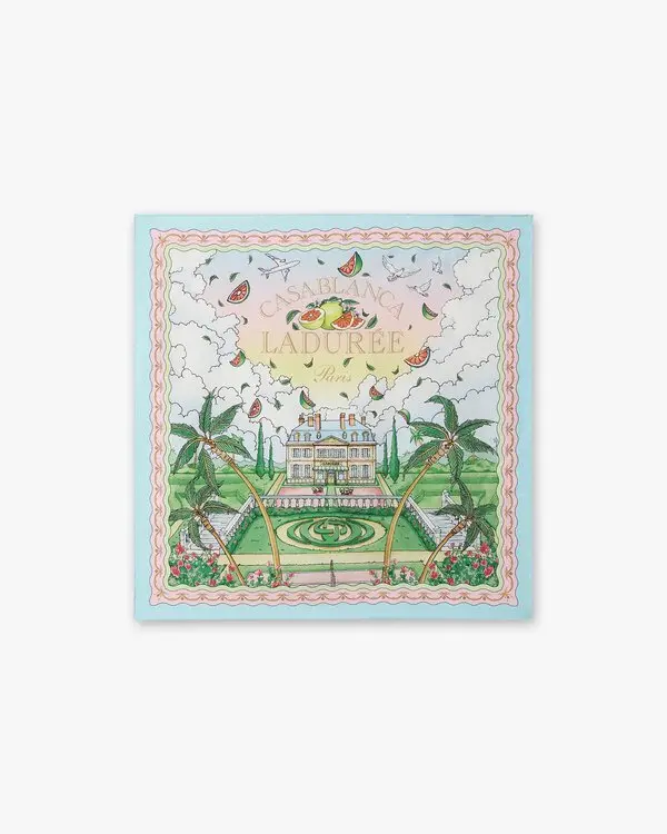 Casablanca Multicolour Laduree X Medium Silk Scarf By