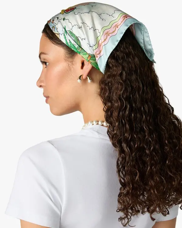 Casablanca Multicolour Laduree X Medium Silk Scarf By