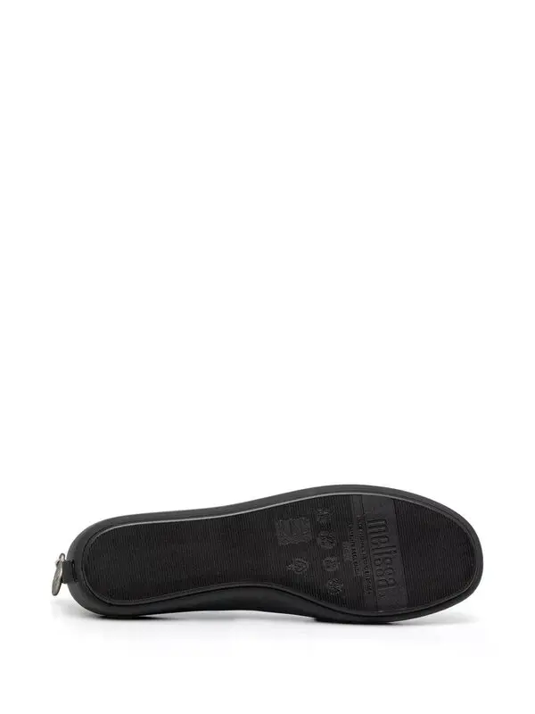Melissa Lace-up Ballet Flats - Black