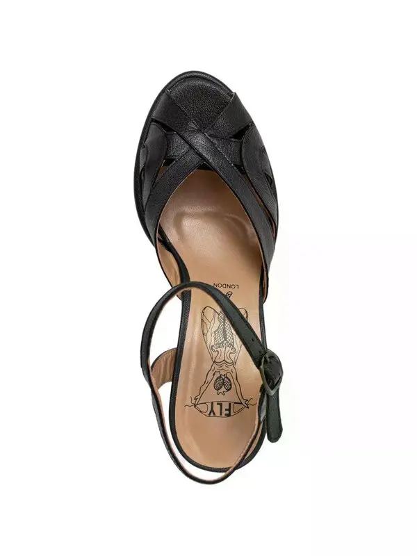 Fly London Strappy Block-heel Pumps